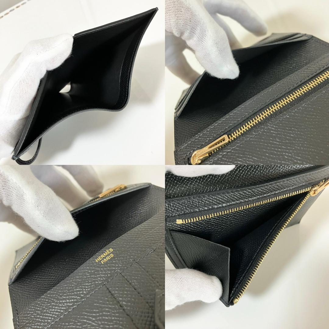 HERMES - 極美品☆HERMES エルメス ベアンコンパクト ブラック HERMES - 極美品☆HERMES エルメス ベアンコンパクト ブラック