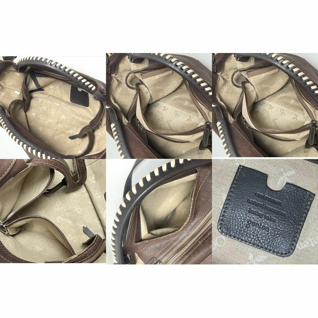 genten ゲンテン アルテ 2way ショルダーバッグ 本革 ブラウン genten ゲンテン アルテ 2way ショルダーバッグ 本革 ブラウン