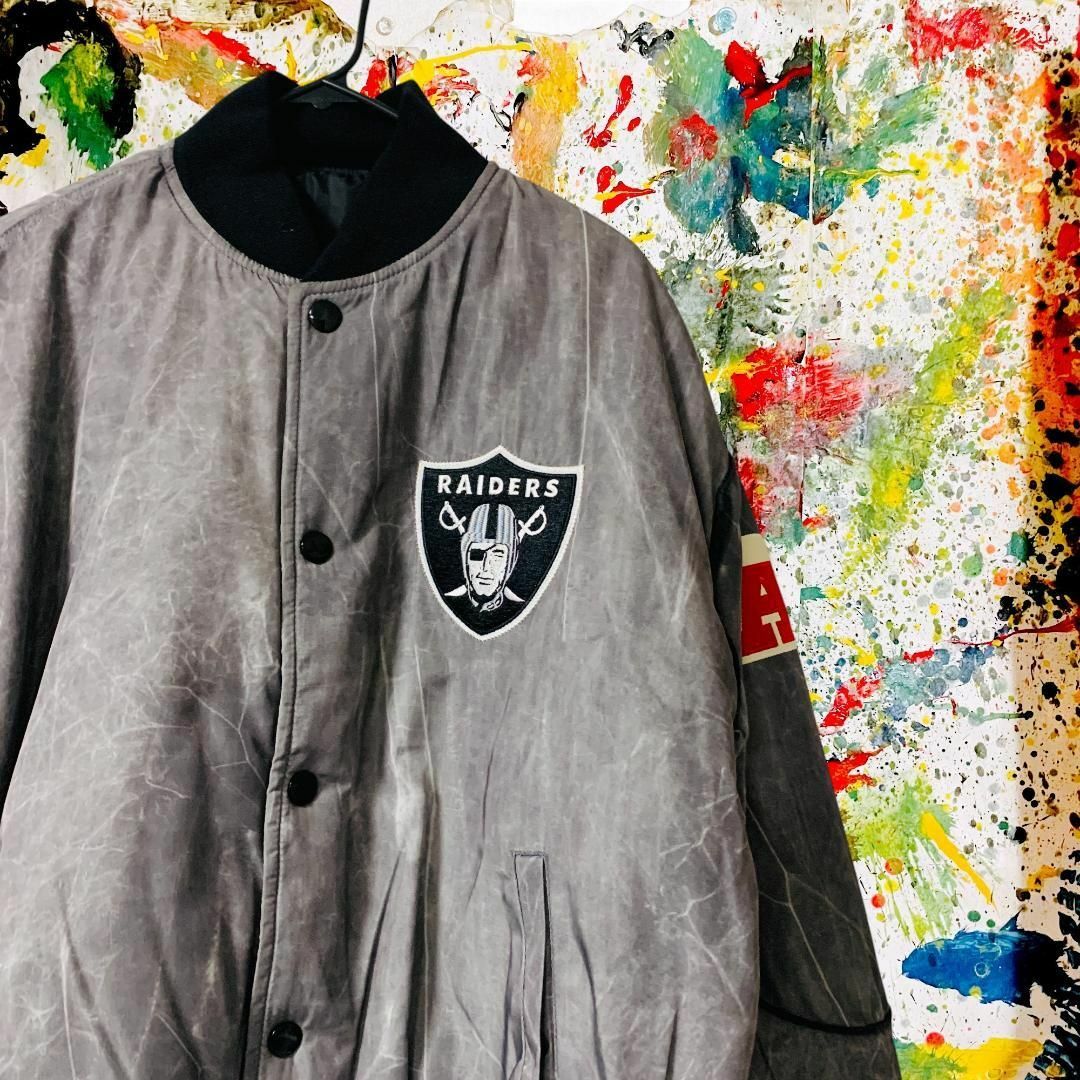 レイダース メンズ アウター ブルゾン スタジャン 上着 新品 NFL レイダース メンズ アウター ブルゾン スタジャン 上着 新品 NFL