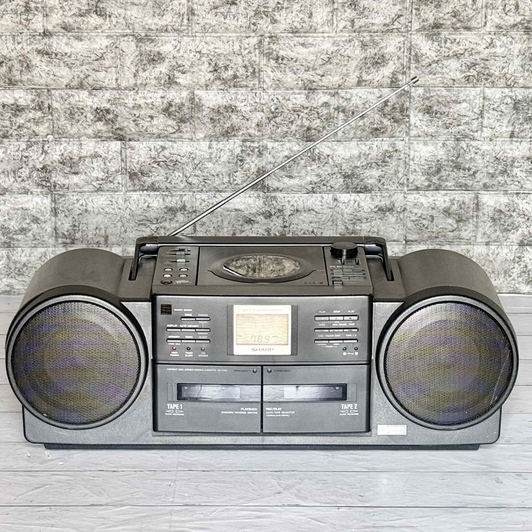 シャープ「セグノ」ステレオCDラジカセQT-77CD 黒っぽかっ シャープ「セグノ」ステレオCDラジカセQT-77CD 黒っぽかっ
