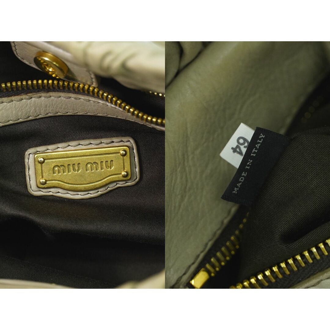 MIU MIU - 本物 ミュウミュウ MIU MIU 2WAY ショルダーバッグ MIU MIU - 本物 ミュウミュウ MIU MIU 2WAY ショルダーバッグ