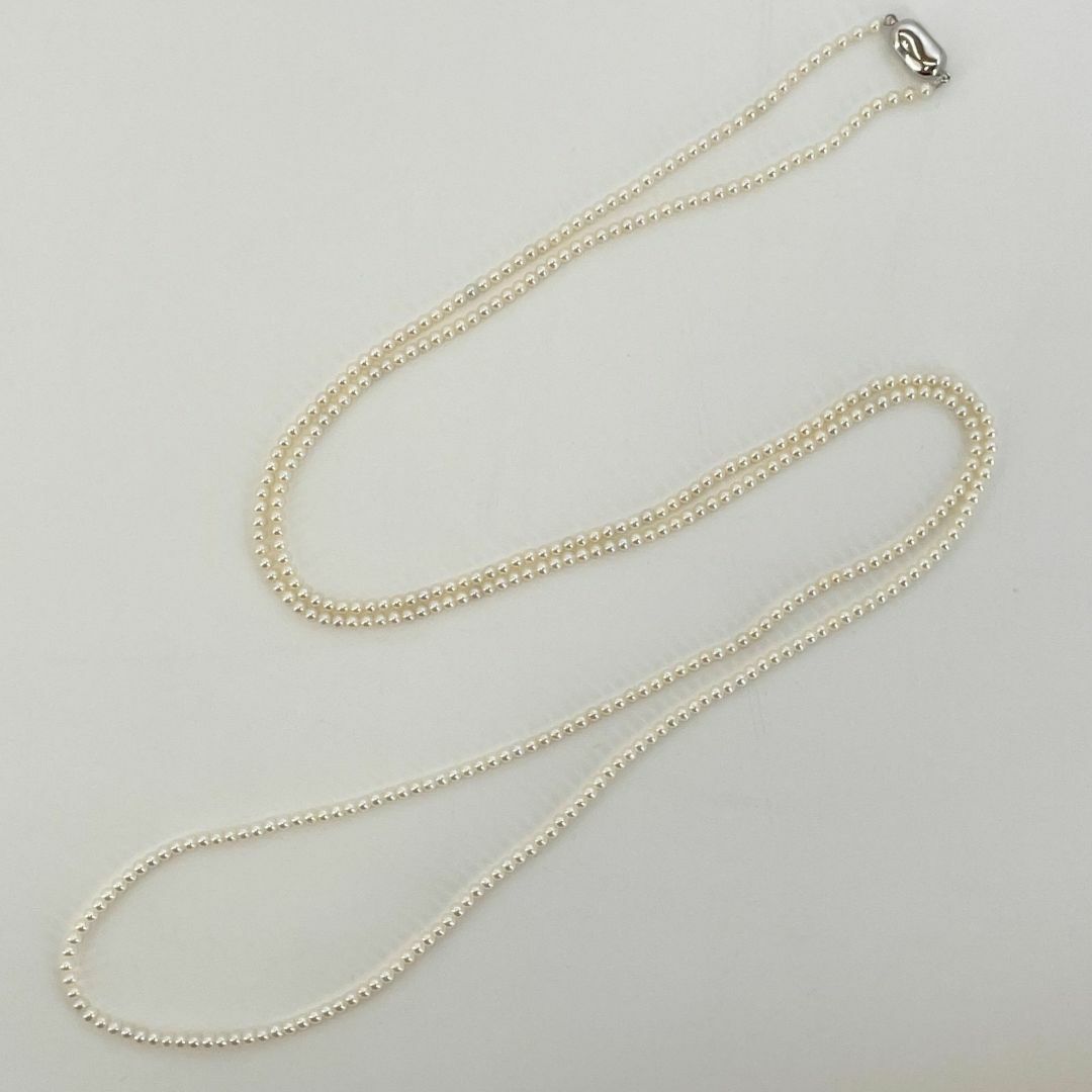 ベビーパール ロング シルバー ネックレス/24-696 ベビーパール ロング シルバー ネックレス/24-696