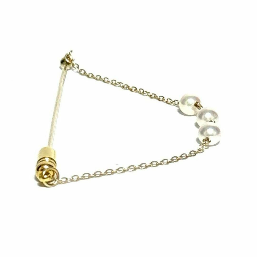 MIKIMOTO - 【超美品】ミキモト レディース ピン ブローチ K14 MIKIMOTO - 【超美品】ミキモト レディース ピン ブローチ K14