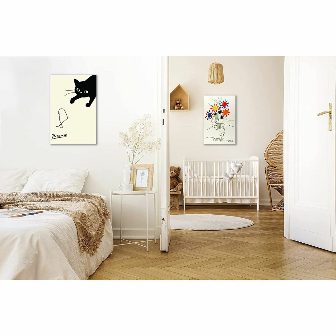 サイズ:30x40cmx2Pcs_色:ピカソ02】アート ポスター ピカソ 鳥の サイズ:30x40cmx2Pcs_色:ピカソ02】アート ポスター ピカソ 鳥の