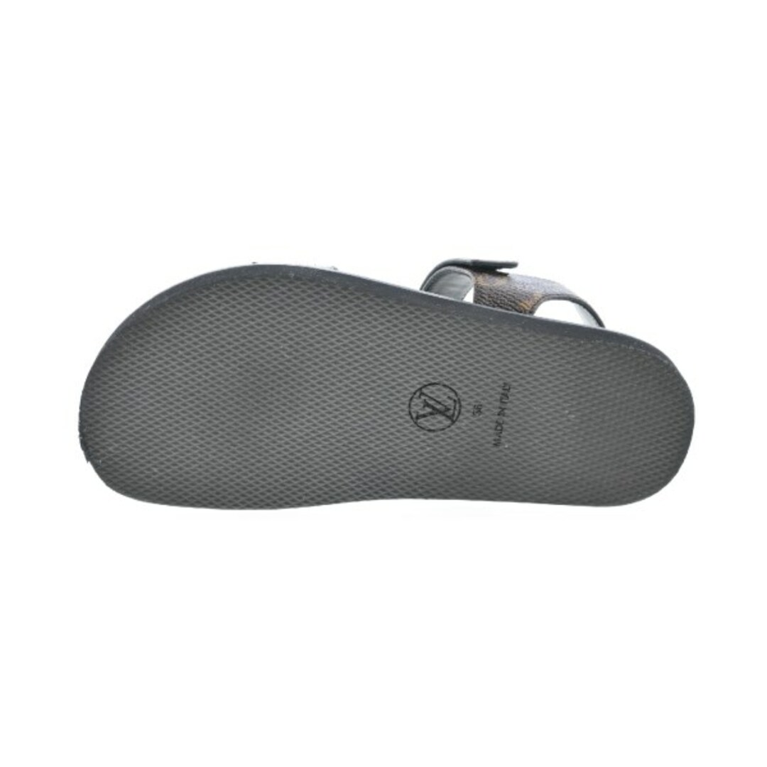 LOUIS VUITTON - LOUIS VUITTON サンダル EU36(22.5cm位) 茶 LOUIS VUITTON - LOUIS VUITTON サンダル EU36(22.5cm位) 茶