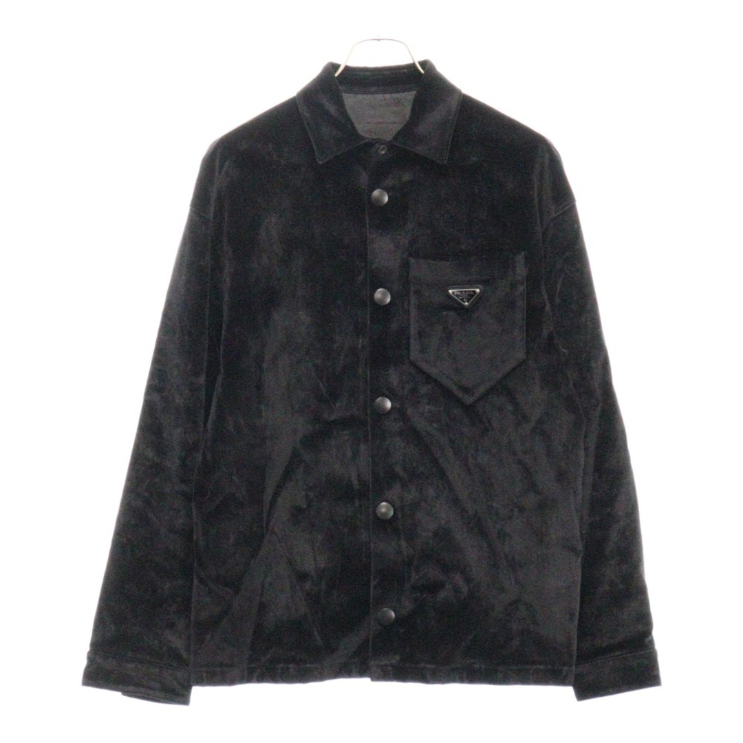 PRADA - PRADA プラダ 23AWトライアングル ロゴ ベルベット PRADA - PRADA プラダ 23AWトライアングル ロゴ ベルベット