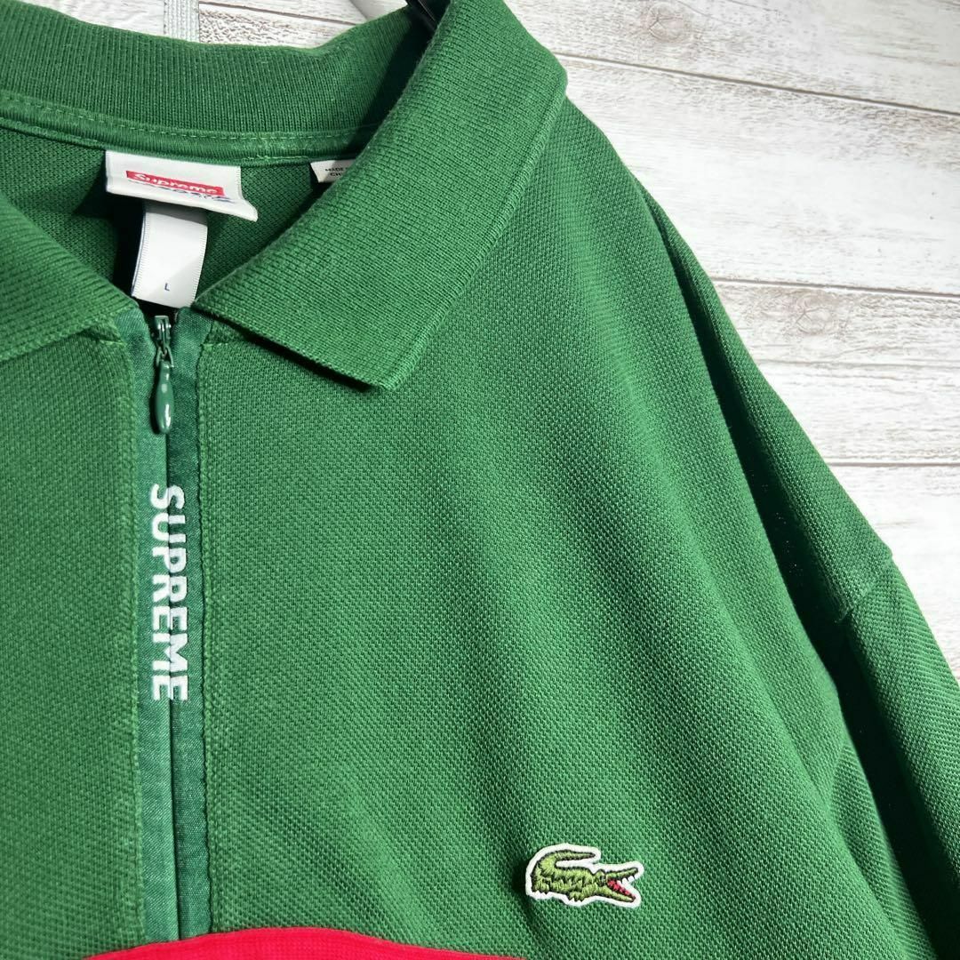 Supreme - 【入手困難!!】シュプリーム×ラコステ ✈︎刺繍 長袖 Supreme - 【入手困難!!】シュプリーム×ラコステ ✈︎刺繍 長袖