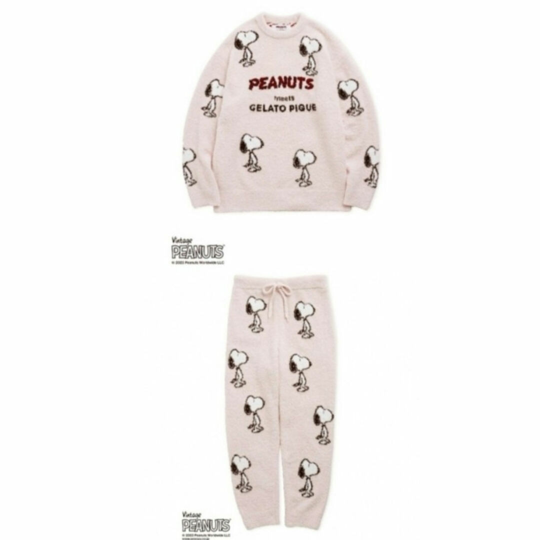 新品☆ジェラートピケ PEANUTS 総柄 ジャガードプルオーバー 新品☆ジェラートピケ PEANUTS 総柄 ジャガードプルオーバー