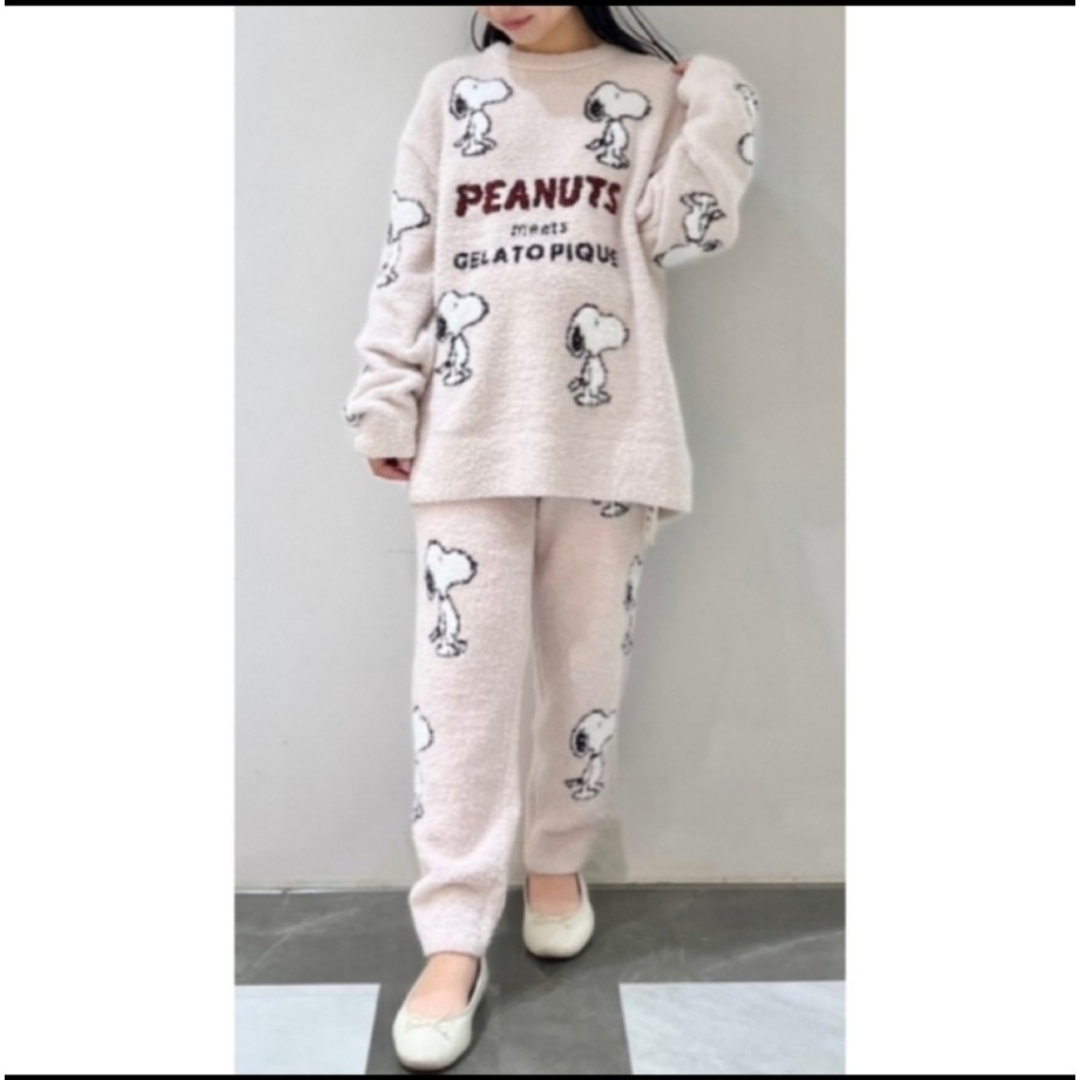 新品☆ジェラートピケ PEANUTS 総柄 ジャガードプルオーバー 新品☆ジェラートピケ PEANUTS 総柄 ジャガードプルオーバー