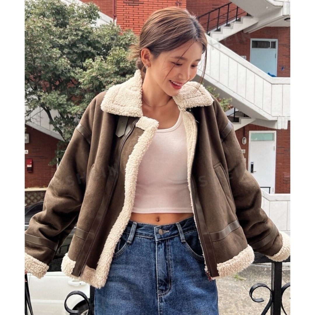 レディース ムートンコート ジャケットの通販 by な|ラクマ レディース ムートンコート ジャケットの通販 by な|ラクマ
