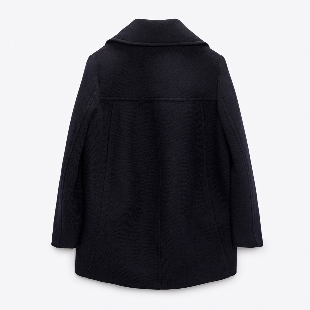 ZARA - 新品 ZARA ウール混紡ダブルブレスト仕様コート Lサイズ ZARA - 新品 ZARA ウール混紡ダブルブレスト仕様コート Lサイズ