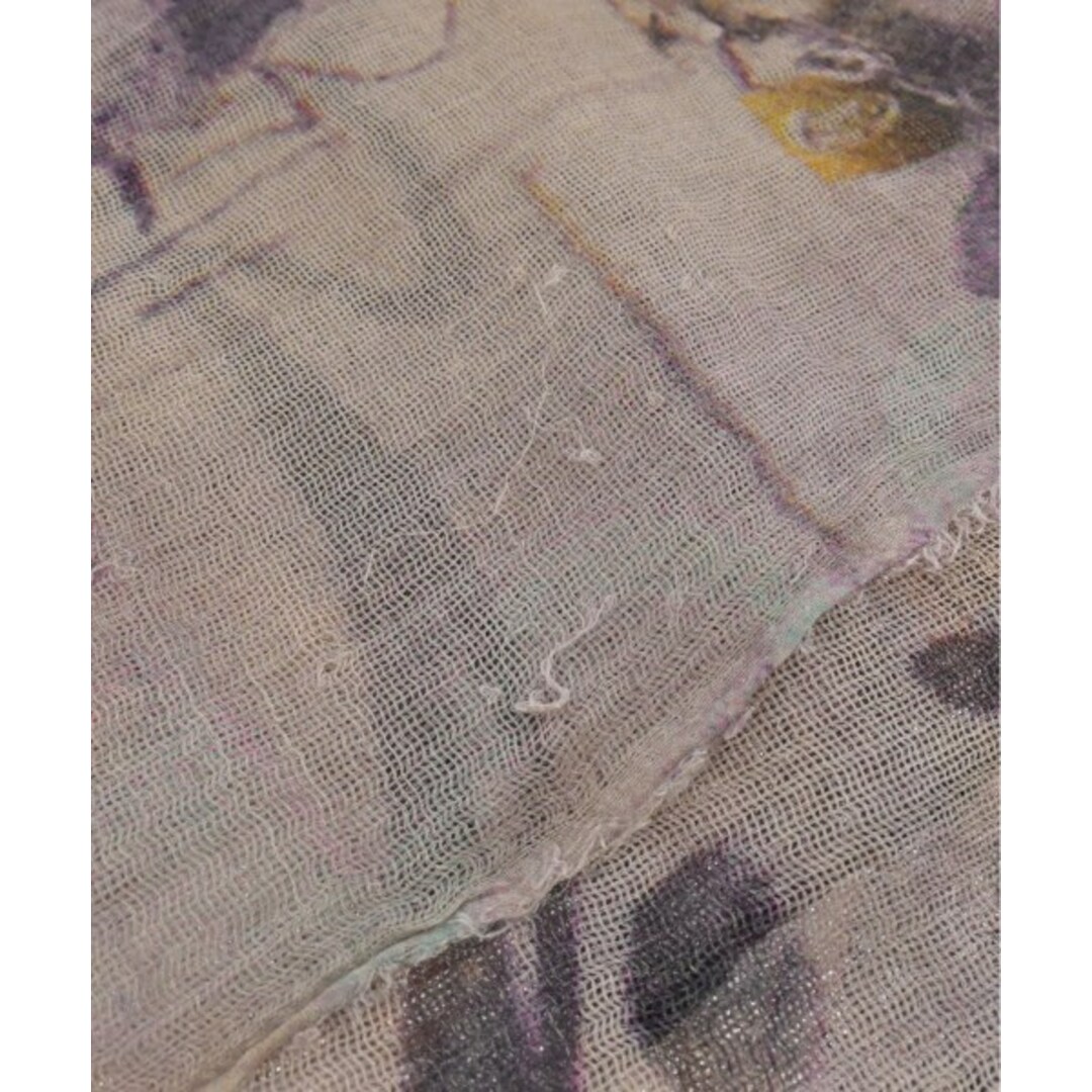 Faliero Sarti - Faliero Sarti ストール - ベージュx紫x赤等(総 Faliero Sarti - Faliero Sarti ストール - ベージュx紫x赤等(総