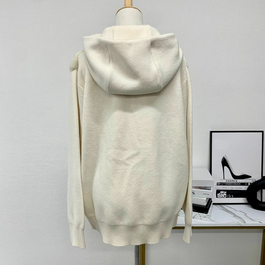 PRADA - M10133 プラダ パーカー フーディ カシミヤ ロゴ ニット PRADA - M10133 プラダ パーカー フーディ カシミヤ ロゴ ニット