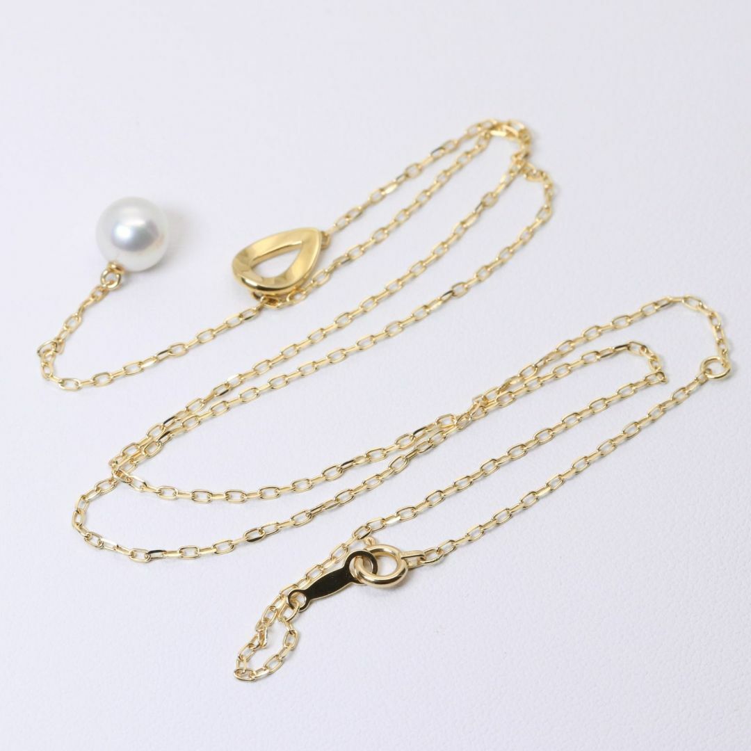 MIKIMOTO - 美品 ミキモト K18 Y字 ドロップ パール ネックレス MIKIMOTO - 美品 ミキモト K18 Y字 ドロップ パール ネックレス