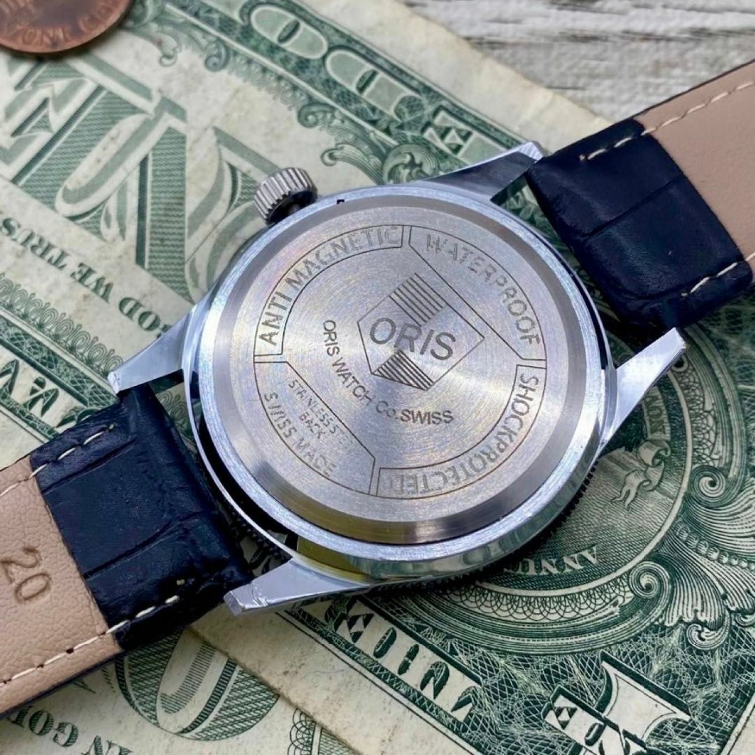1962【動作良好】ORIS オリス 腕時計 ブラック 手巻き ヴィンテージ 1962【動作良好】ORIS オリス 腕時計 ブラック 手巻き ヴィンテージ
