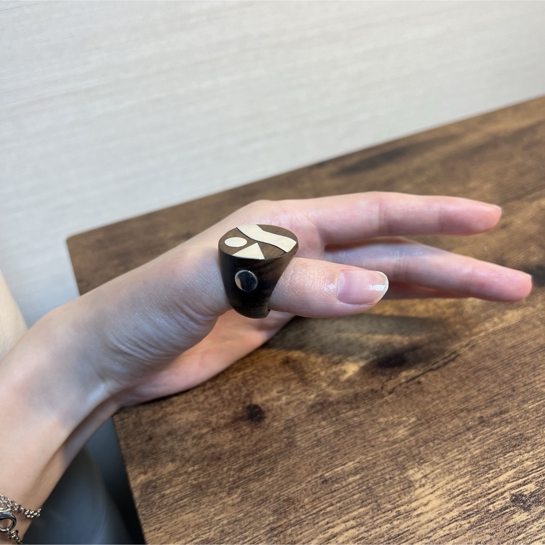希少☆ノルウェー購入】Nordic Wood × Silver925 Ring リング(指輪) 希少☆ノルウェー購入】Nordic Wood × Silver925 Ring リング(指輪)