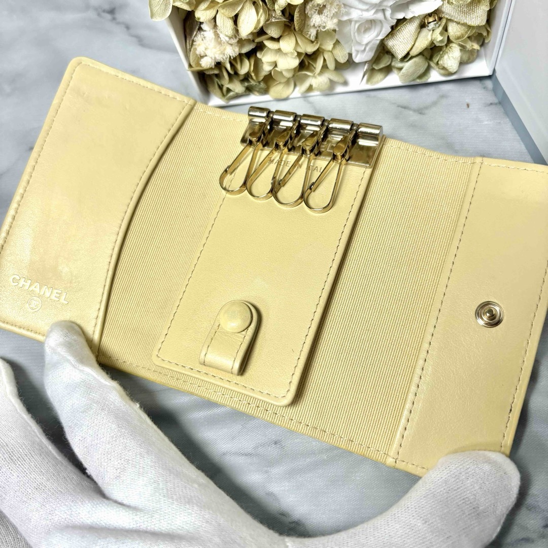 CHANEL - 【4.8万→3.4万円】シャネル 4連キーケース キャビア CHANEL - 【4.8万→3.4万円】シャネル 4連キーケース キャビア
