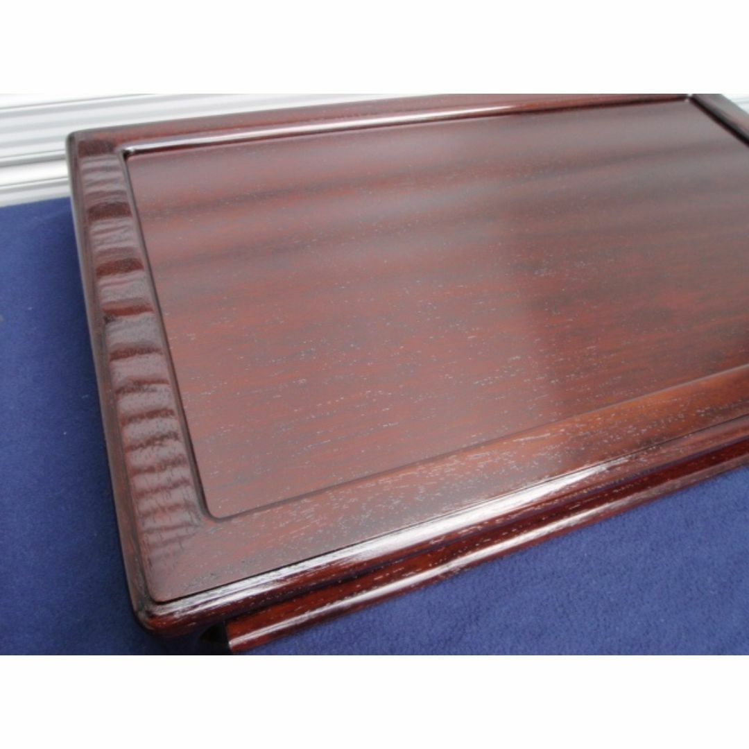 新品♪ 巾54cm 花梨 無垢 だるま型 平花台 飾り台 香炉台 盆栽台 新品♪ 巾54cm 花梨 無垢 だるま型 平花台 飾り台 香炉台 盆栽台