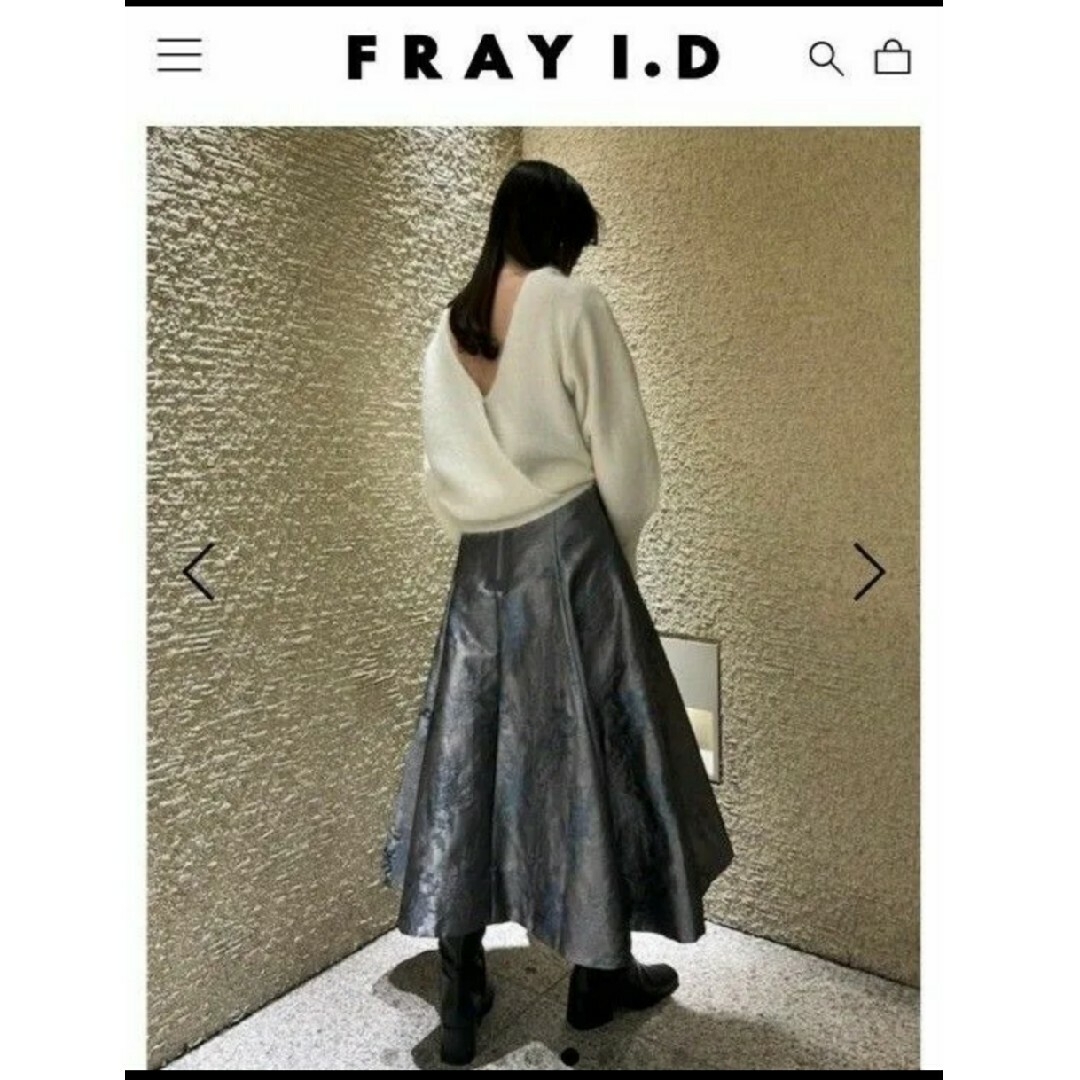 FRAY I.D - フレイアイディー ラメジャガードフレアスカートの FRAY I.D - フレイアイディー ラメジャガードフレアスカートの