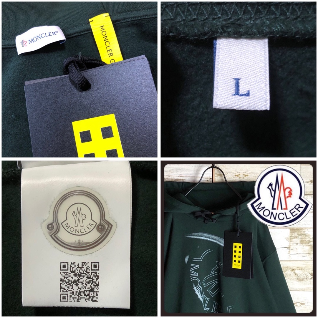 MONCLER - 未使用タグ付き MONCLER モンクレール パーカー 刺繍 MONCLER - 未使用タグ付き MONCLER モンクレール パーカー 刺繍