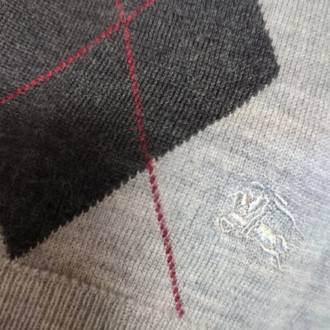 BURBERRY LONDON カシミヤ、ウール アーガイルチェックセーター BURBERRY LONDON カシミヤ、ウール アーガイルチェックセーター