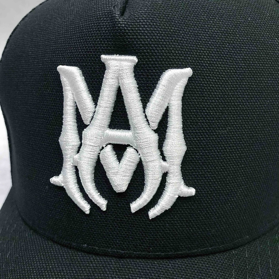 新品正規品 AMIRI MA LOGO トラッカーキャップ 刺繍ロゴ 平野紫耀 新品正規品 AMIRI MA LOGO トラッカーキャップ 刺繍ロゴ 平野紫耀