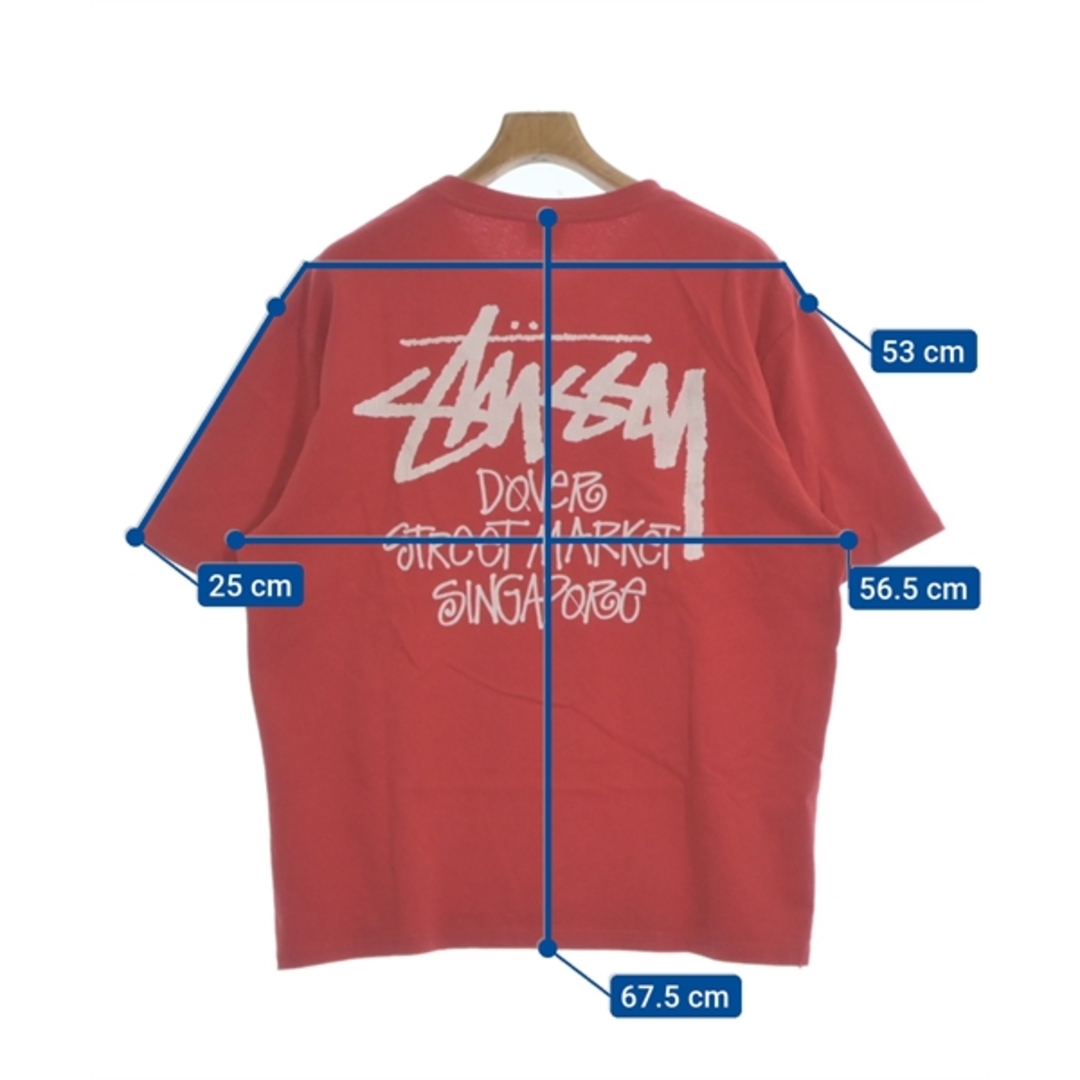STUSSY - STUSSY ステューシー Tシャツ・カットソー L 赤 【古着 STUSSY - STUSSY ステューシー Tシャツ・カットソー L 赤 【古着