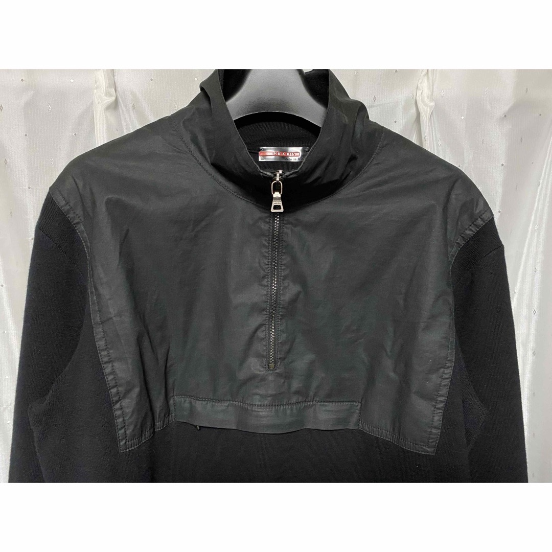 PRADA - PRADA SPORT 00s コットンレイヤードニット ハーフ PRADA - PRADA SPORT 00s コットンレイヤードニット ハーフ