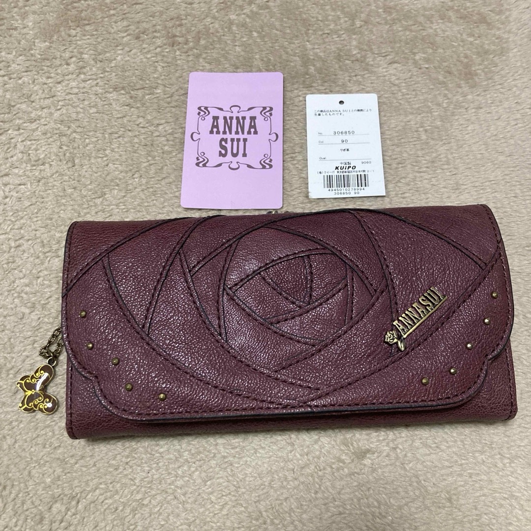 アナスイ ANNA SUI 長財布 ローズウッド ボルドー アナスイ ANNA SUI 長財布 ローズウッド ボルドー