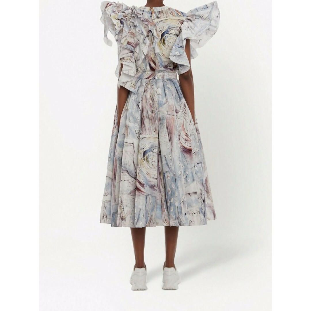 Alexander McQueen プリーツ フレア スカート プリント Alexander McQueen プリーツ フレア スカート プリント