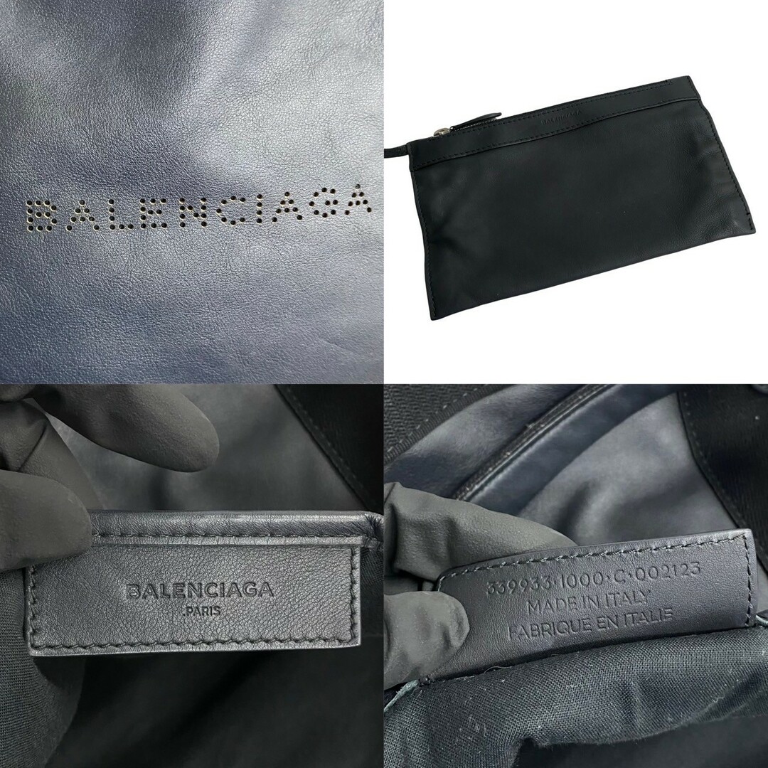 極 美品 BALENCIAGA バレンシアガ ネイビーカバス XS レザー 本 極 美品 BALENCIAGA バレンシアガ ネイビーカバス XS レザー 本
