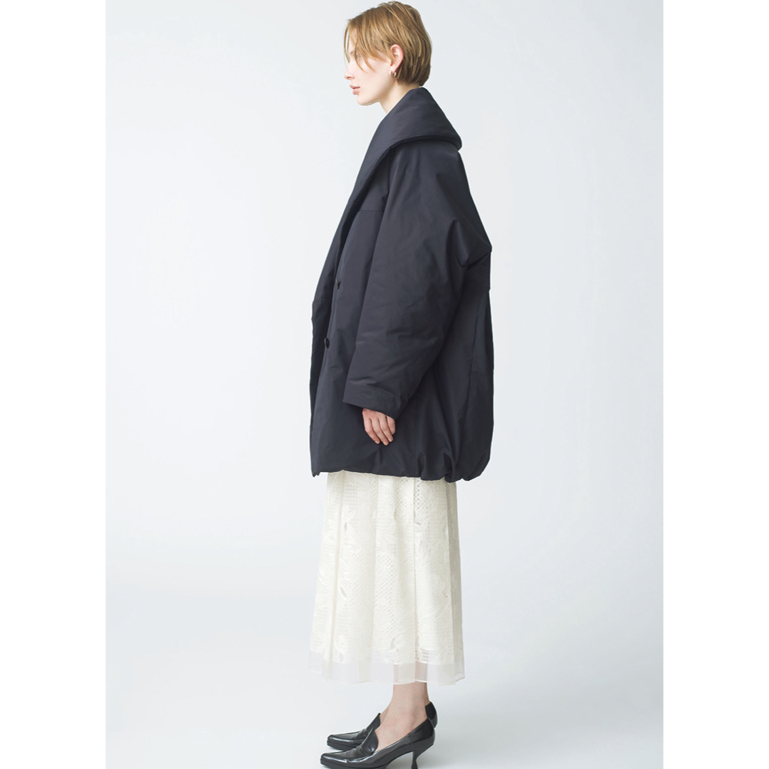 ebure - 未着用 ebure オーガンジーレース ボックスプリーツ ebure - 未着用 ebure オーガンジーレース ボックスプリーツ