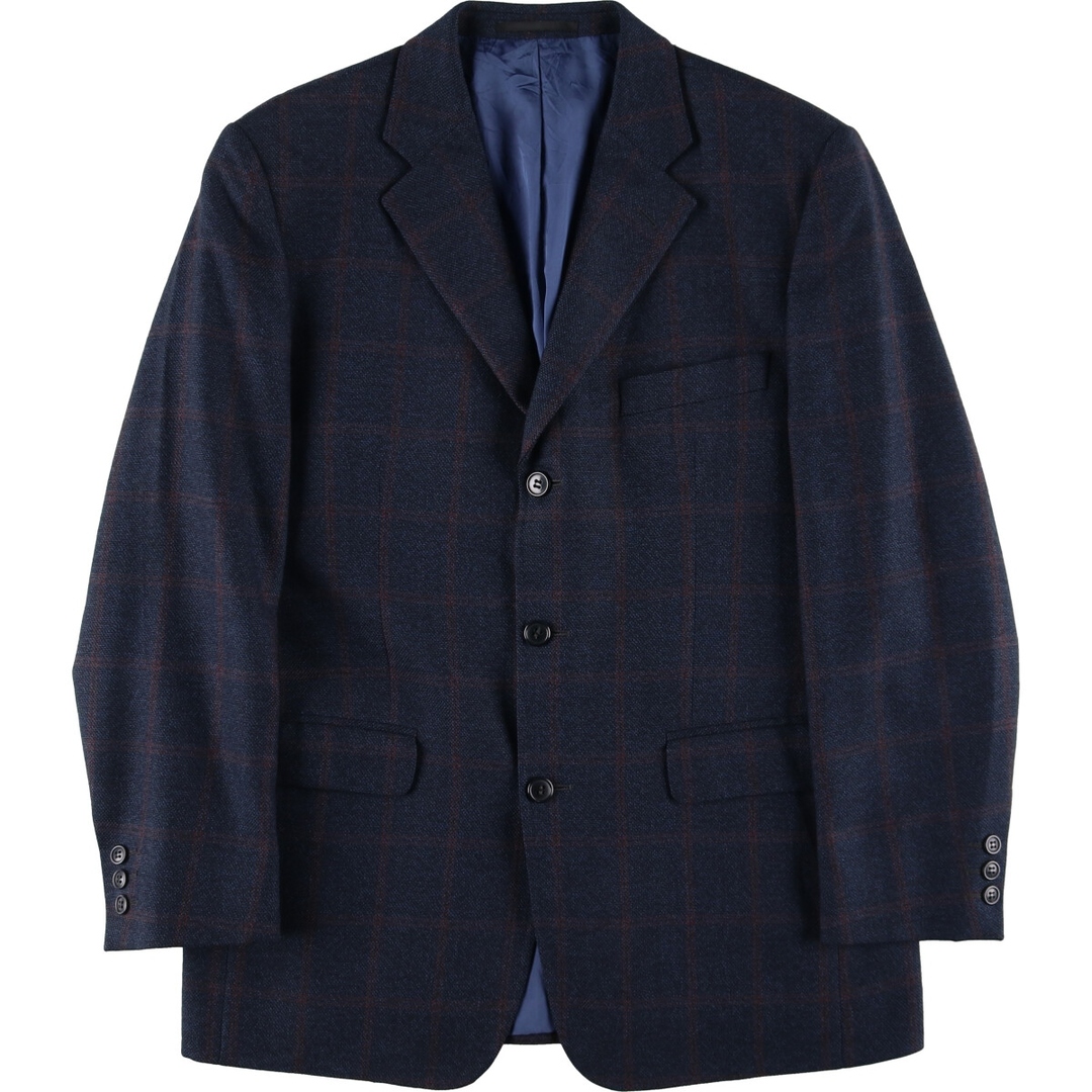 古着 ピエールカルダン Pierre Cardin チェック柄 ウール 古着 ピエールカルダン Pierre Cardin チェック柄 ウール