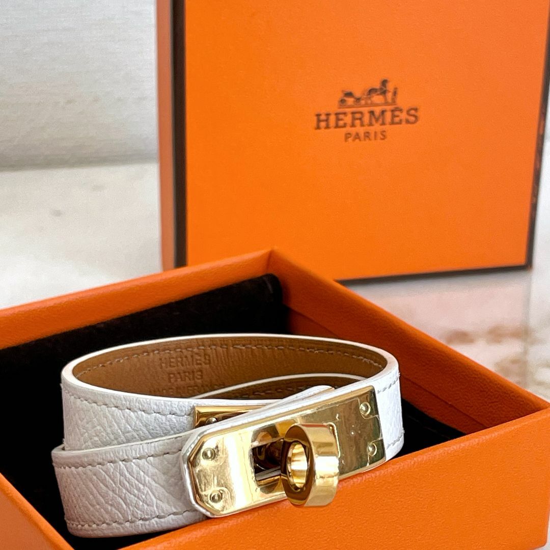 HERMES - HERMES エルメス エプソン ケリー・ブレスレット HERMES - HERMES エルメス エプソン ケリー・ブレスレット