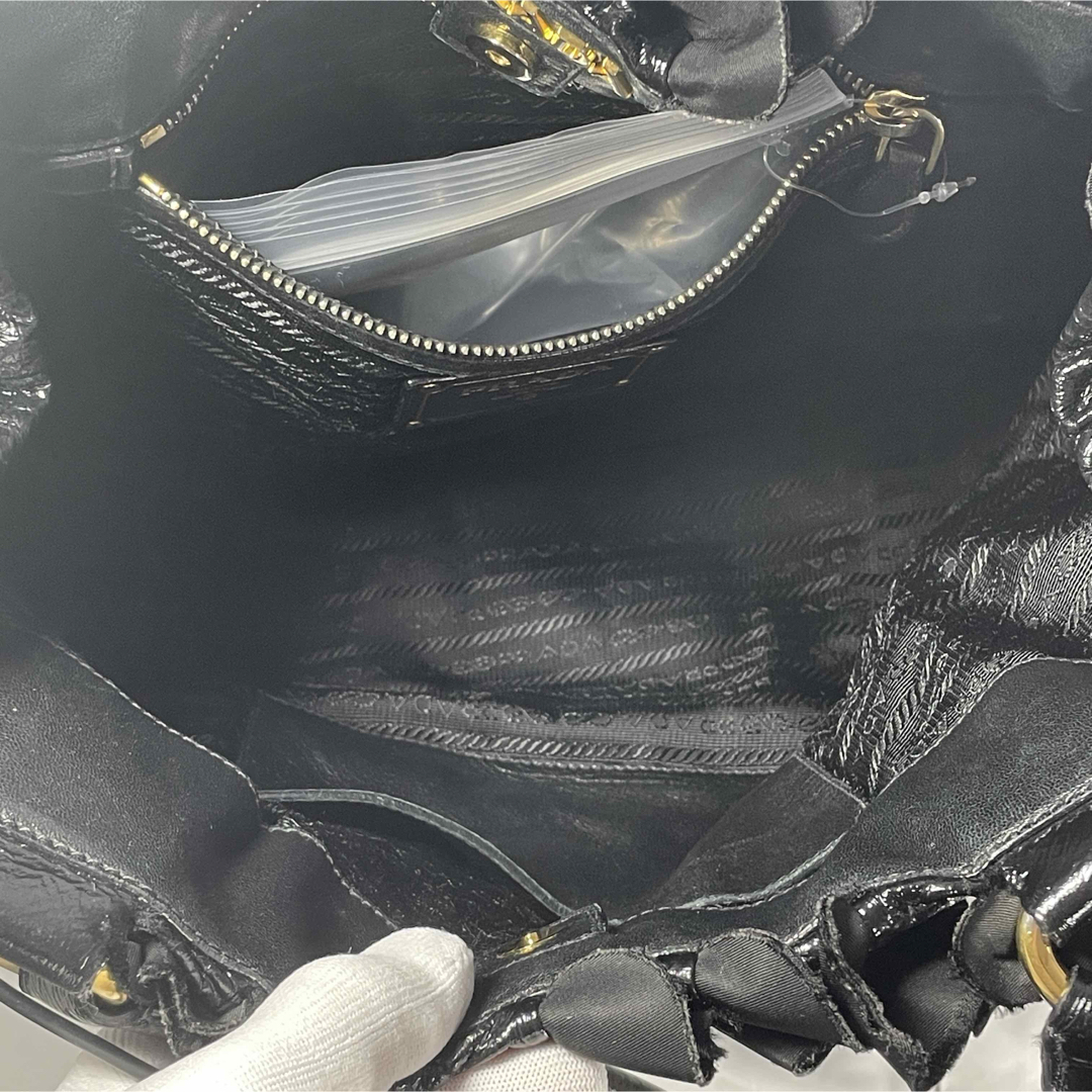 PRADA - ✨美品✨プラダ Prada フリル ハンドバック ナイロン PRADA - ✨美品✨プラダ Prada フリル ハンドバック ナイロン