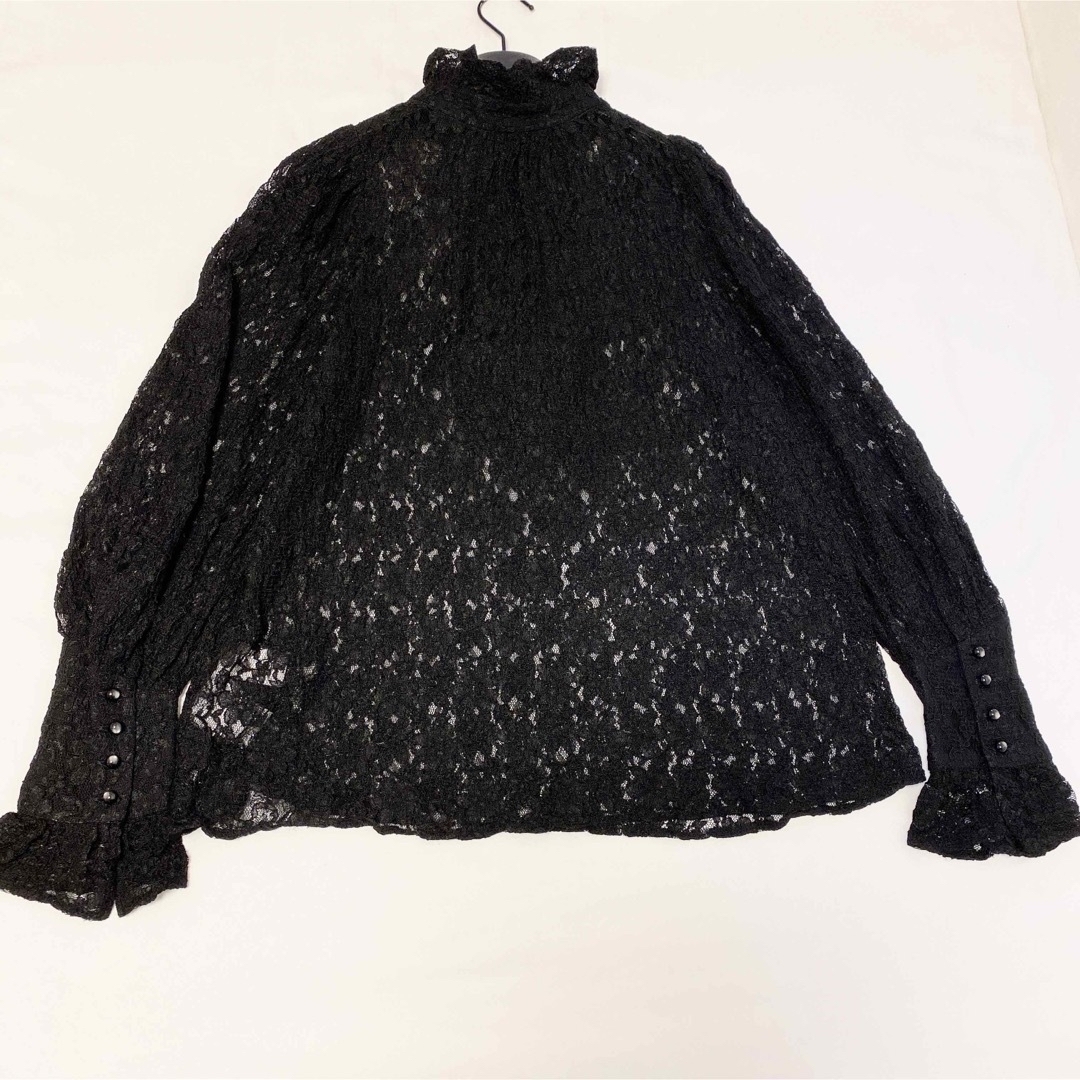 希少☆22AW美品☆2.8万☆@ellecy ボウタイレースフリルブラウス 希少☆22AW美品☆2.8万☆@ellecy ボウタイレースフリルブラウス
