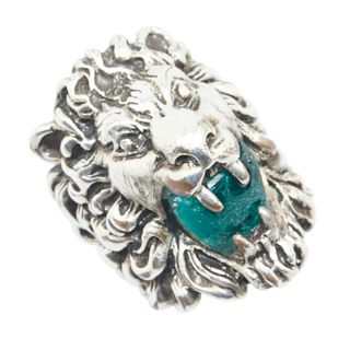 GUCCI - グッチ ライオンヘッド カラーストーン リング 指輪 #53 GUCCI - グッチ ライオンヘッド カラーストーン リング 指輪 #53