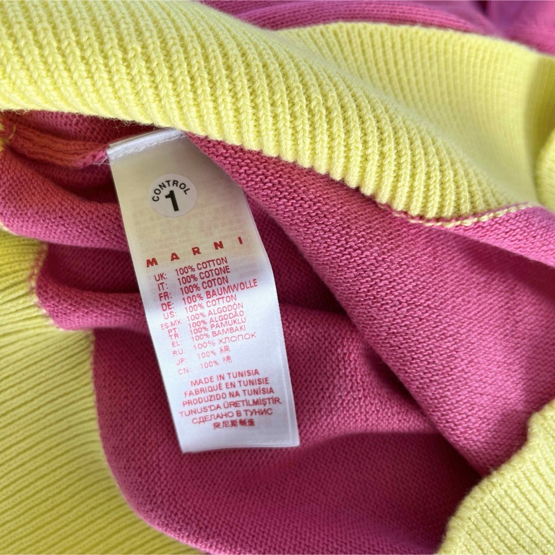 MARNI マルニ ロゴ入りニット セーター XSサイズ ピンク トップス MARNI マルニ ロゴ入りニット セーター XSサイズ ピンク トップス