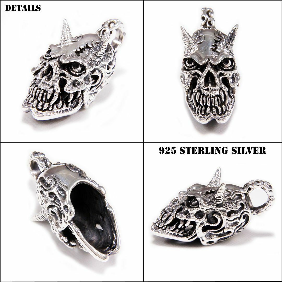 デビルスカル925シルバーペンダント 925刻印ありCS-047 アクセサリー デビルスカル925シルバーペンダント 925刻印ありCS-047 アクセサリー