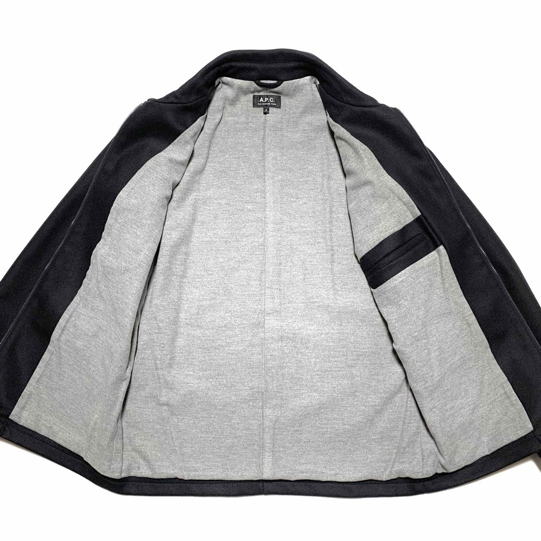 A.P.C - ☆美品 アーペーセー ジップアップ メルトンウール A.P.C - ☆美品 アーペーセー ジップアップ メルトンウール