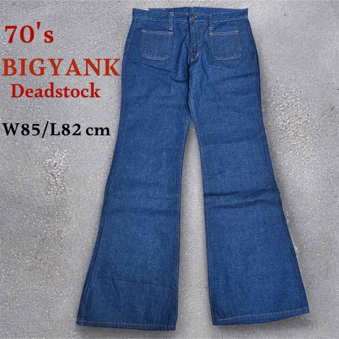超目玉】【デッドストック】70´s BIGYANK ベルボトム フレアデニム 超目玉】【デッドストック】70´s BIGYANK ベルボトム フレアデニム