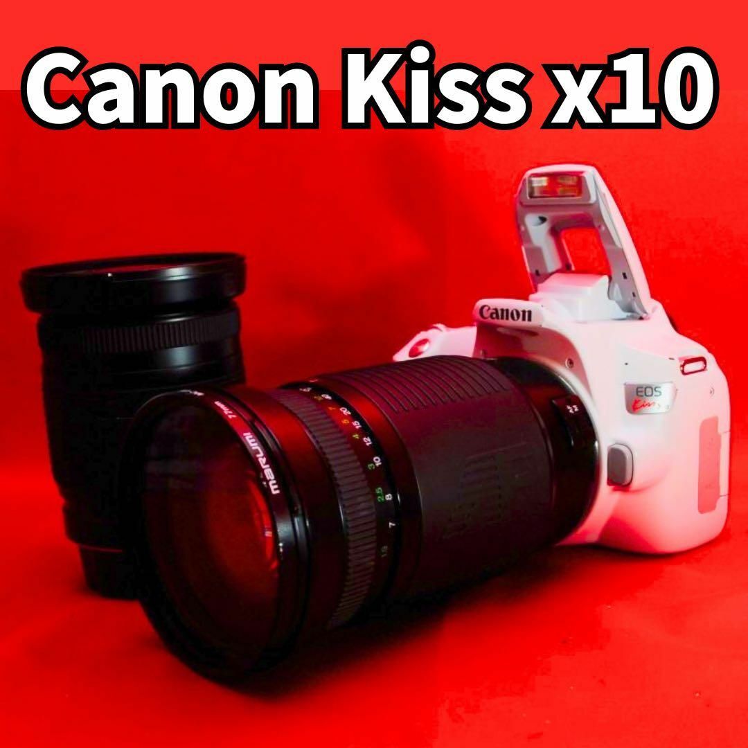 Canon Kiss x10白ボディ Wi-Fi転送 デジタルカメラ キャノン Canon Kiss x10白ボディ Wi-Fi転送 デジタルカメラ キャノン