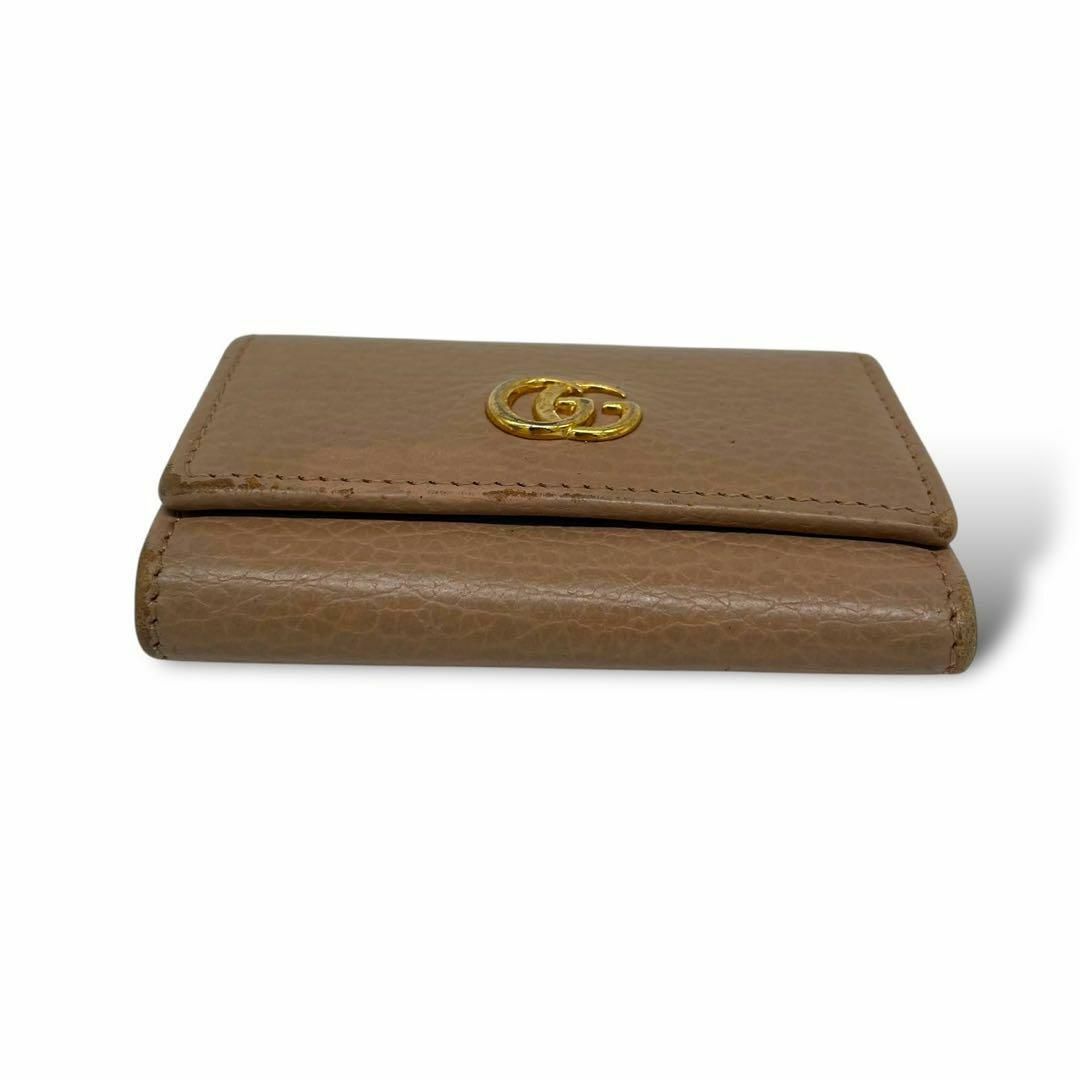 グッチ GUCCI キーケース 6連 GGマーモント レザー ベージュ グッチ GUCCI キーケース 6連 GGマーモント レザー ベージュ