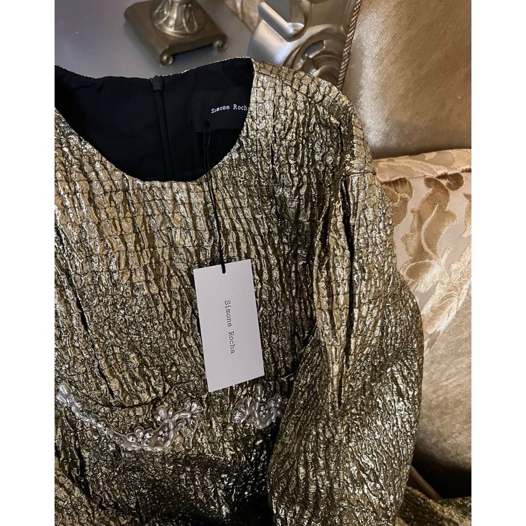 Simone Rocha - Simone Rocha ビジュートリム ドレス 新品の通販 Simone Rocha - Simone Rocha ビジュートリム ドレス 新品の通販
