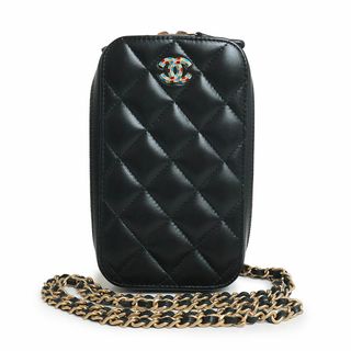 CHANEL - シャネル マトラッセ パール チェーン ショルダー 携帯 CHANEL - シャネル マトラッセ パール チェーン ショルダー 携帯
