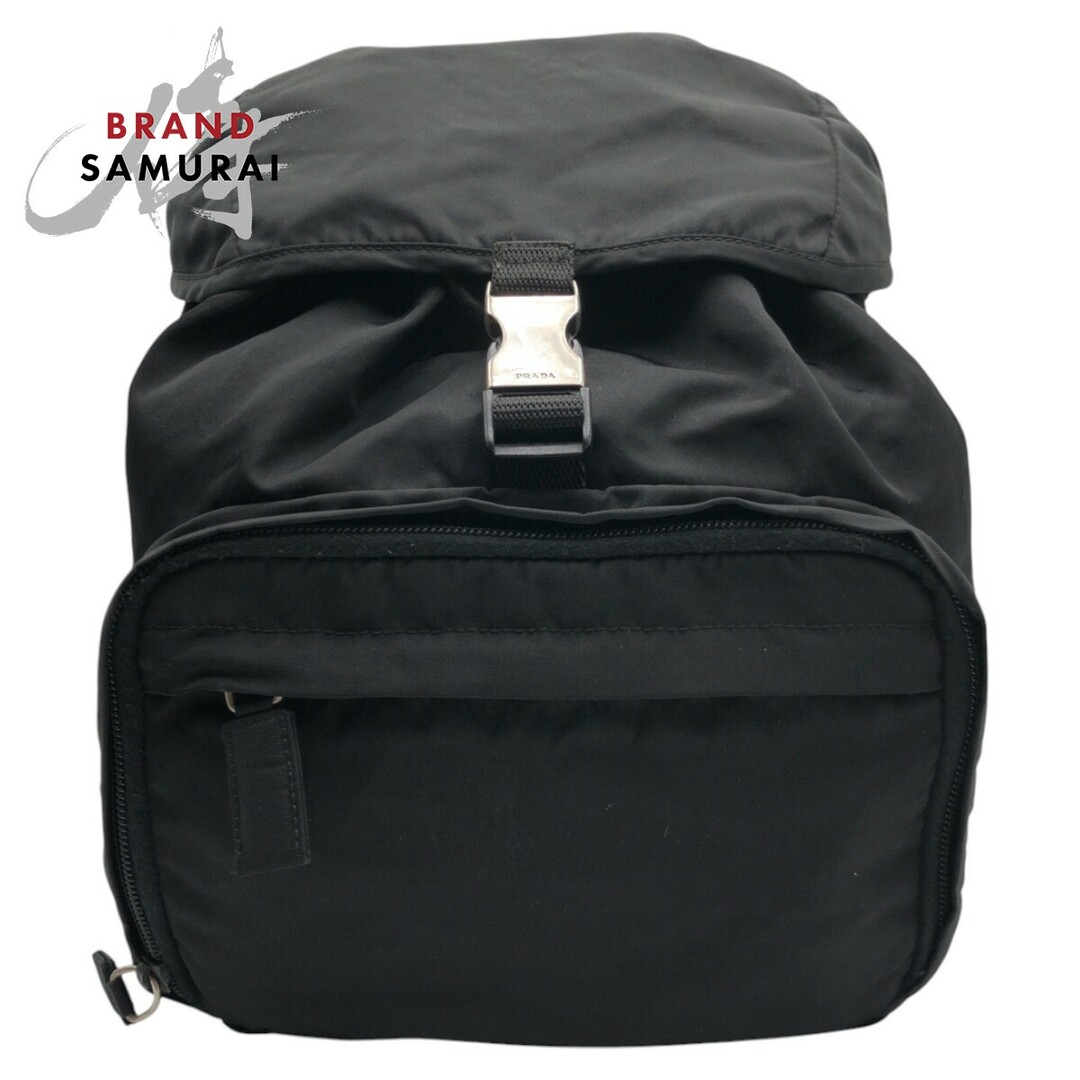 美品 PRADA プラダ テスート 三角ロゴ ブラック 黒 ナイロン 美品 PRADA プラダ テスート 三角ロゴ ブラック 黒 ナイロン