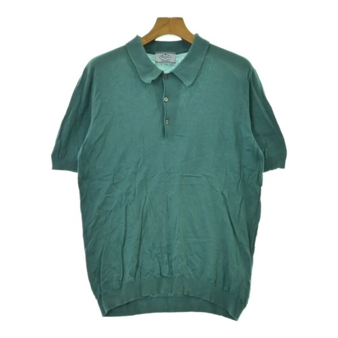 PRADA プラダ ポロシャツ 50(XL位) 緑 【古着】 PRADA プラダ ポロシャツ 50(XL位) 緑 【古着】
