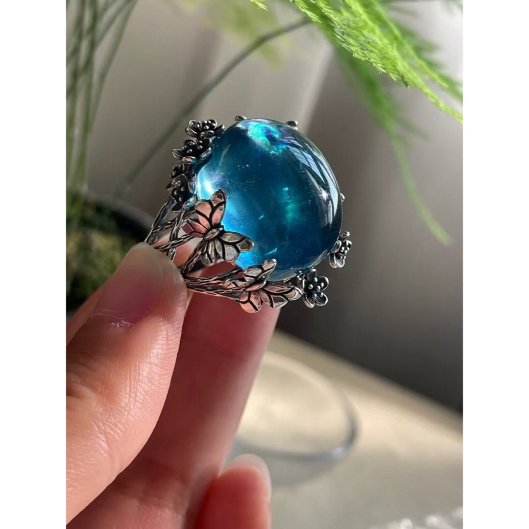 ⭐︎【天然 】アクアマリン リング s925 17.2g リング(指輪) ⭐︎【天然 】アクアマリン リング s925 17.2g リング(指輪)
