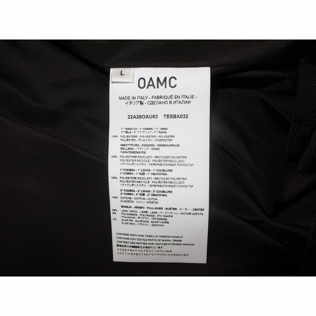 OAMC - OAMC Lithium Peacemaker ダウンジャケット L 22AWの通販 OAMC - OAMC Lithium Peacemaker ダウンジャケット L 22AWの通販