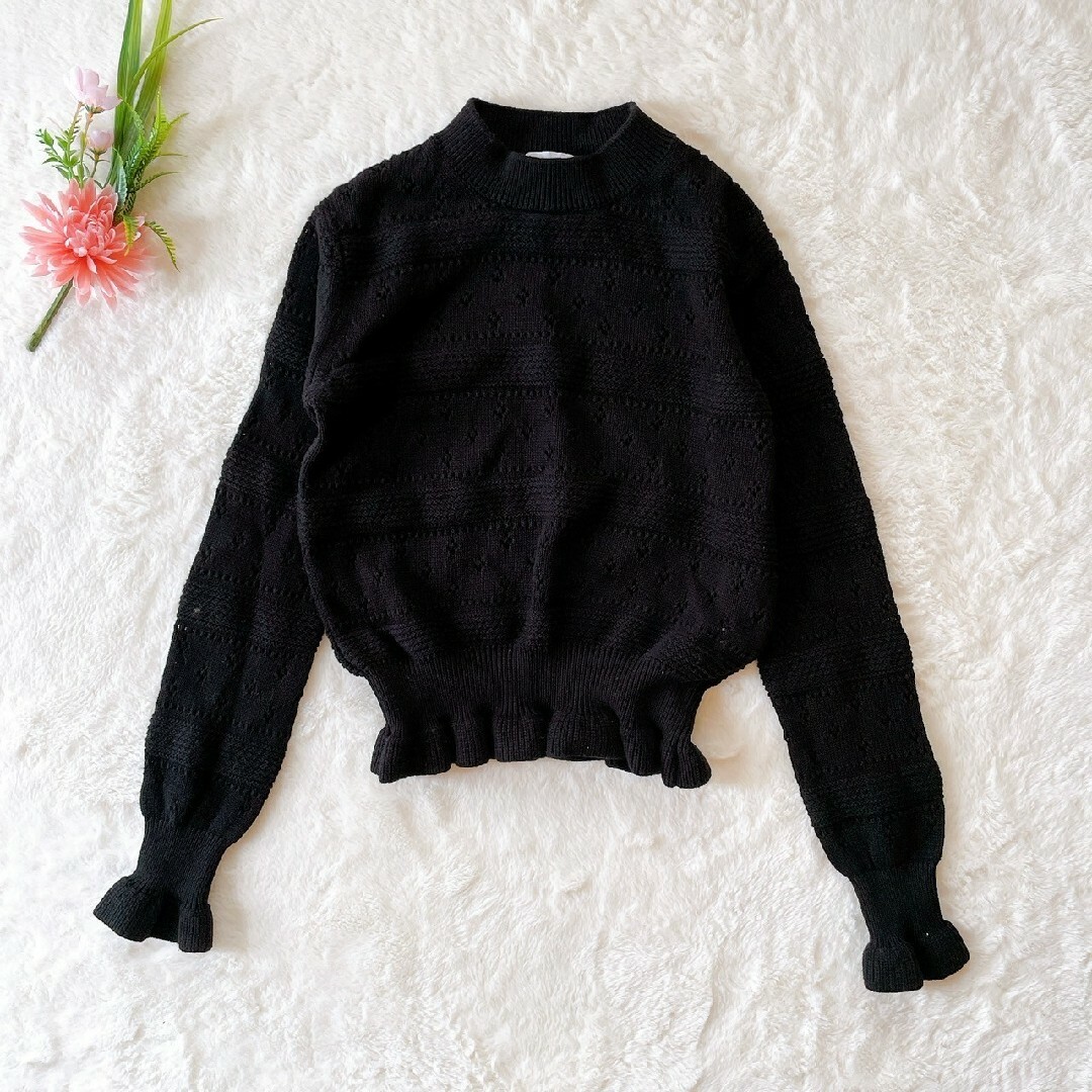 美品 Gypsohila ジプソフィア Floret Cotton Knit トップス 美品 Gypsohila ジプソフィア Floret Cotton Knit トップス